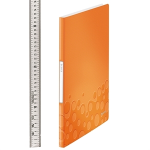 Leitz 4631 WOW showalbum A4 oranje metallic 20 insteekhoezen